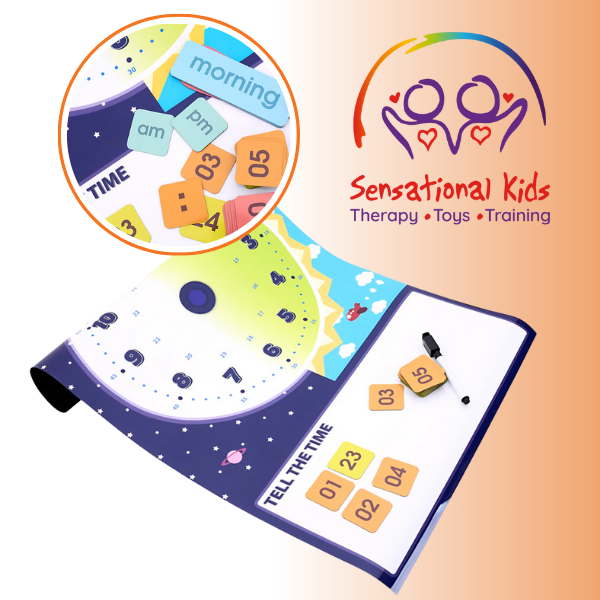 Magnetic Tell The Time Wall Sticker Chart | Sensational Kids